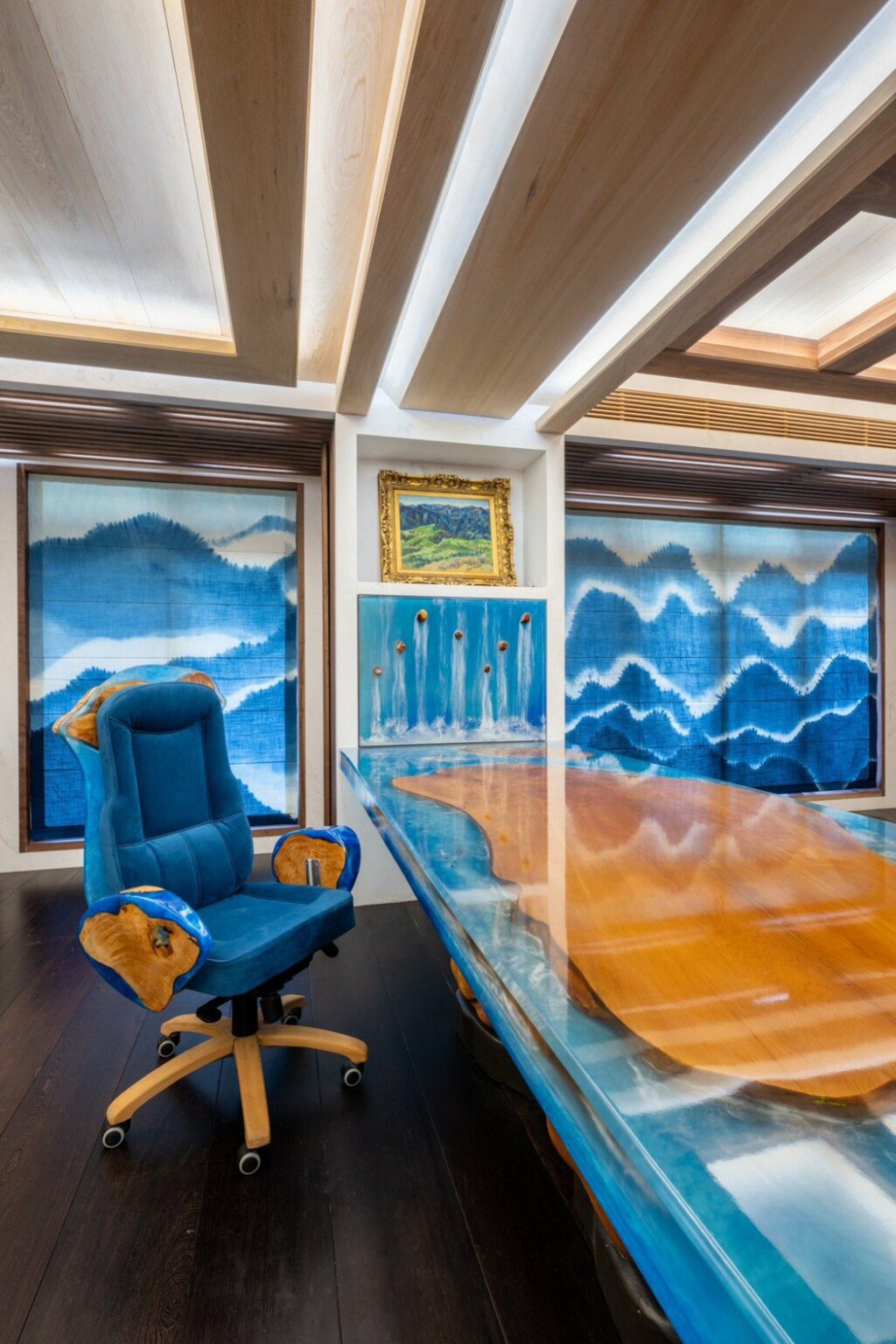 汪鼎軒河流桌流體畫作 藝術走入生活空間 - TheMWStudio - 河流桌